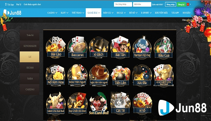 Khám phá kho game bài Jun88 độc đáo lôi cuốn và hấp dẫn