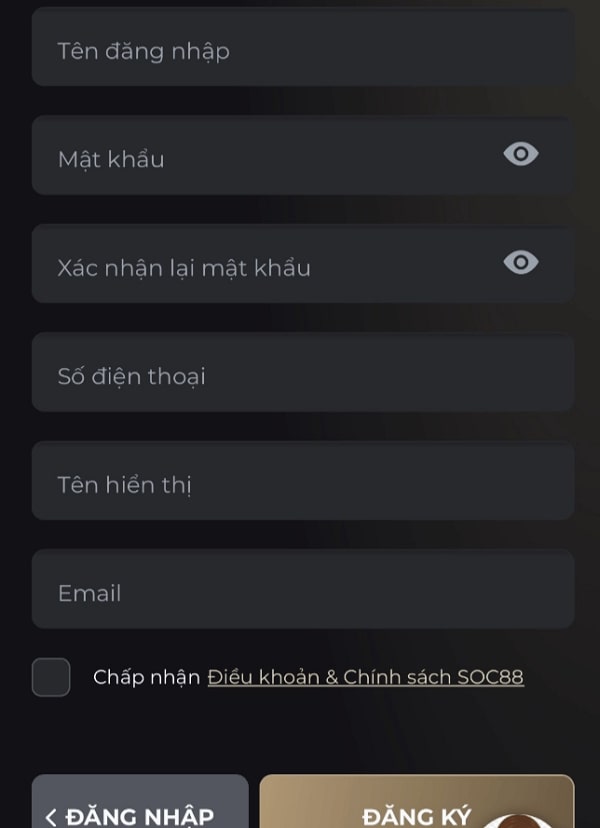 Đăng ký tài khoản SOC88 - Hướng dẫn chi tiết trong 5 phút
